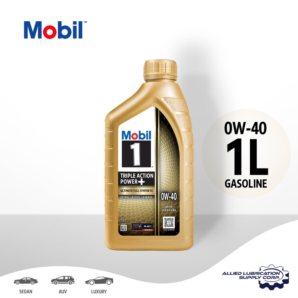 Mobil 1 Triple Action Power+ 0W-40 1 Liter | Shopee Philippines