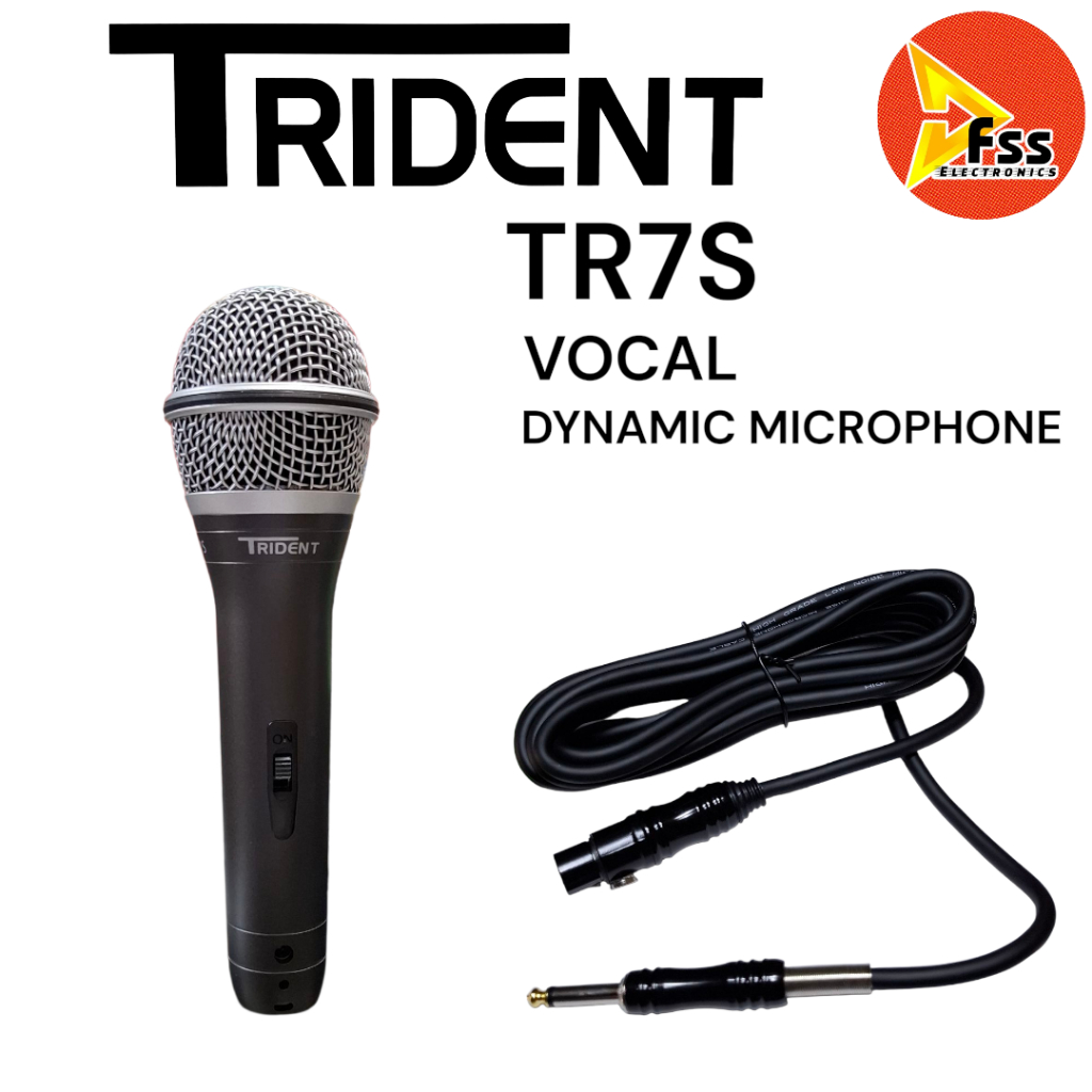 Trident TR-7S Professional Uni-directional cardioid Moving Coil Dynamic ...
