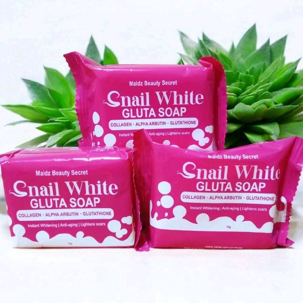 3pcs Maidz Snail White Gluta Soap 70g | Onhand & Ready to Ship | Shopee ...