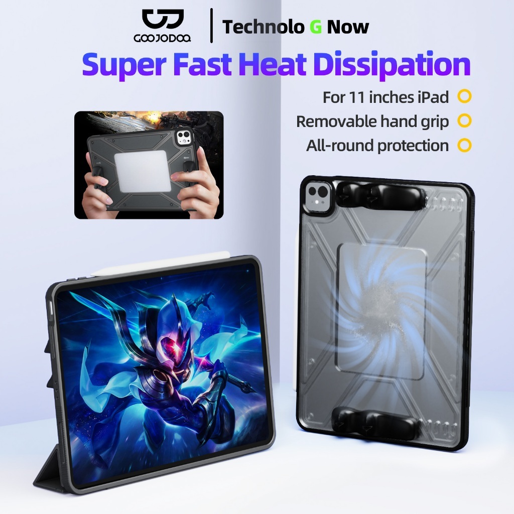 GOOJODOQ for iPad Case Air 6 5 4 Pro 11 inch Case Detachable Clear ...