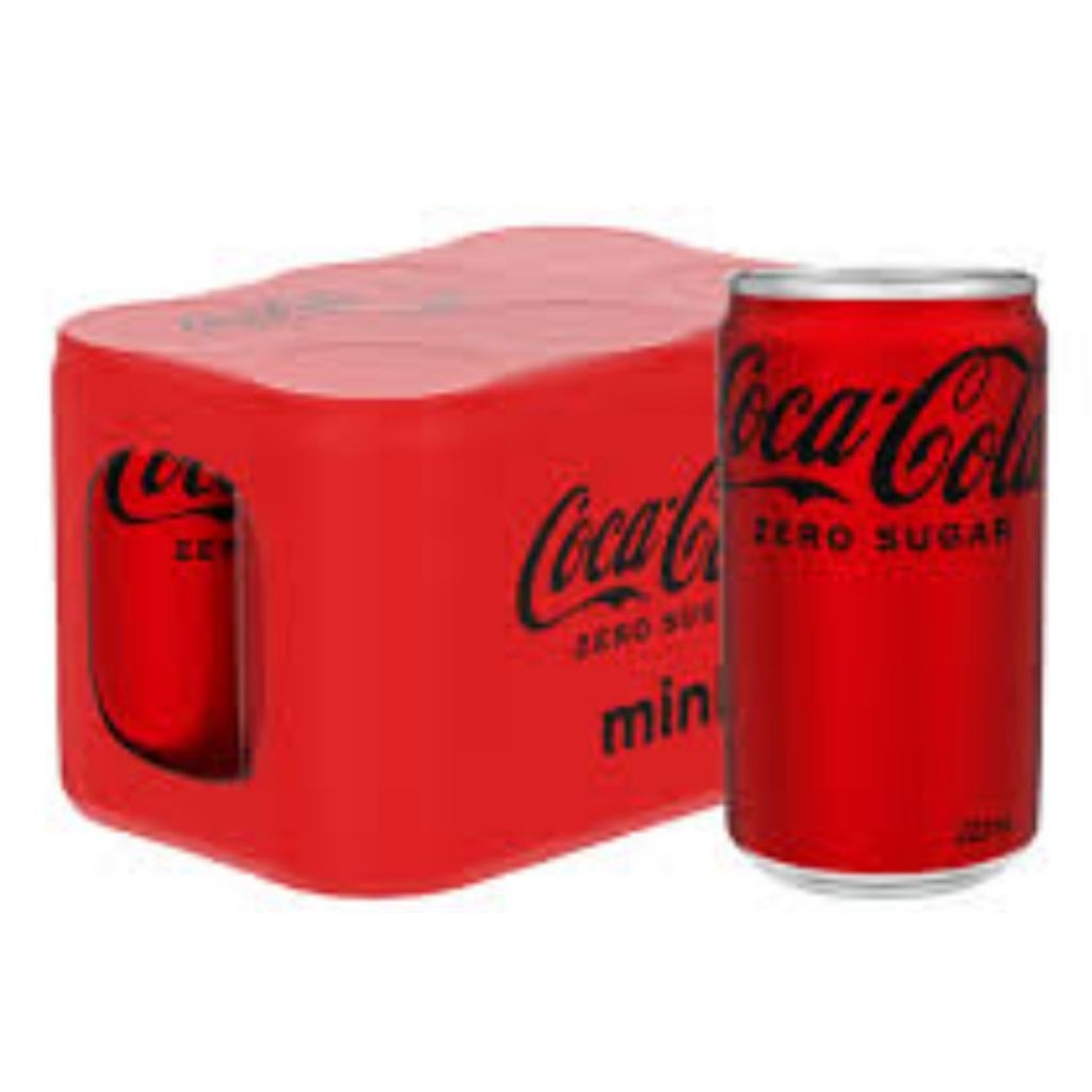 Coca Cola Zero Sugar Mini Can 6x 180ml | Shopee Philippines