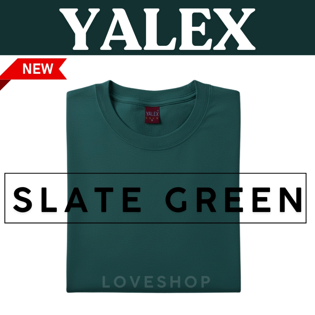 Yalex Plain T-Shirts in SLATE GREEN for Adults - Red Label, Ziplock, 60 ...