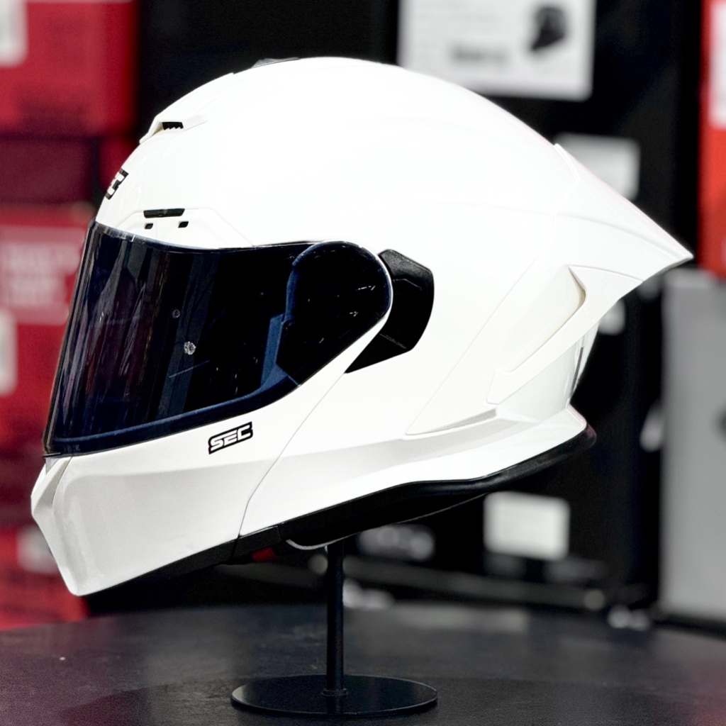 SEC Focus Modular Dual Visor Helmet for Motorcycle (Free Clear Visor ...