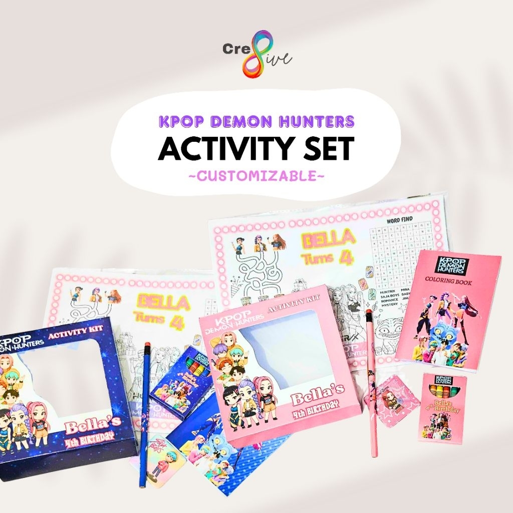 KPOP Demon Hunter | Huntrix | Activity Set | Party Favor/Birthday ...