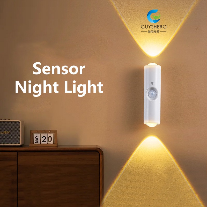 Sensor Spotlight Night Light USB Rechargeable Wireless Body Induction ...