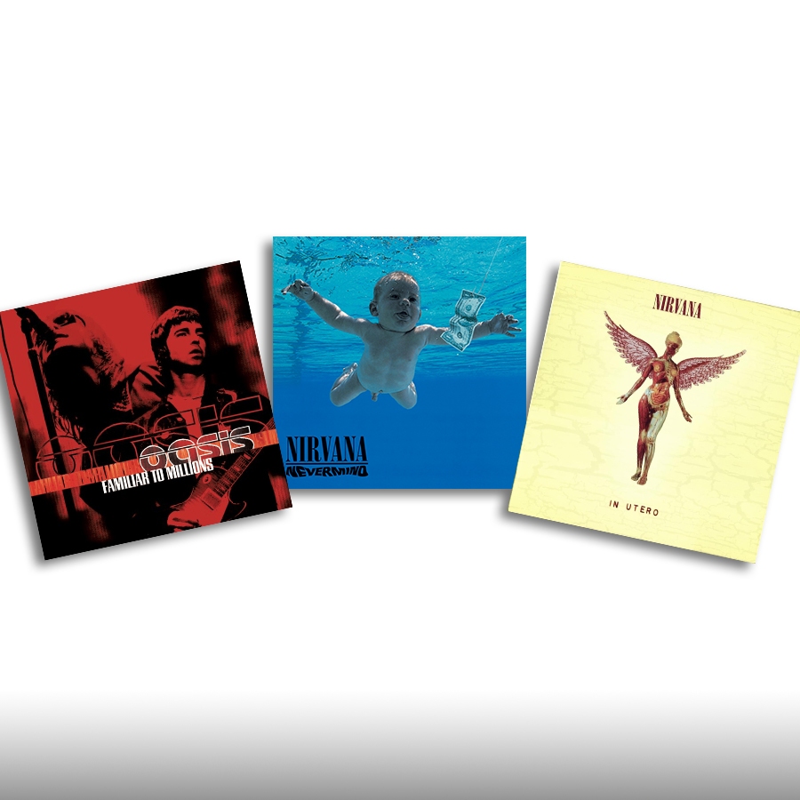 Nirvana Album Wall Display | Grunge Rock Room Decor | Fan Art Print ...
