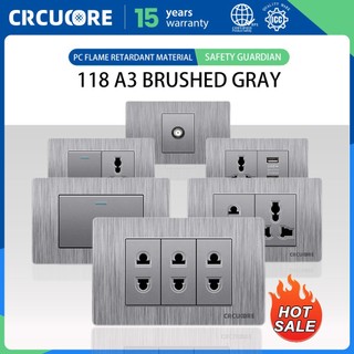 CIRCUCORE Wall Switch Outlet Wide Series Home Light Switch 1/2/3 Gang ...