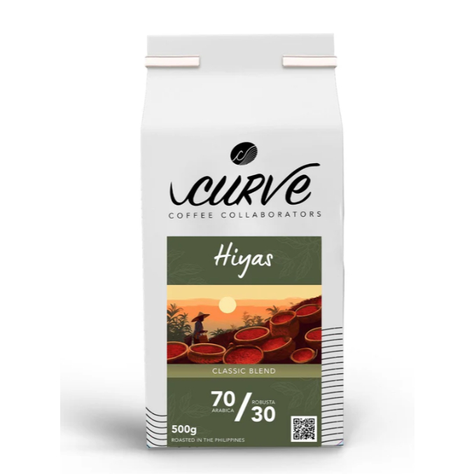 Curve Hiyas Blend Coffee Beans (70/30 Arabica - Robusta Whole Beans ...