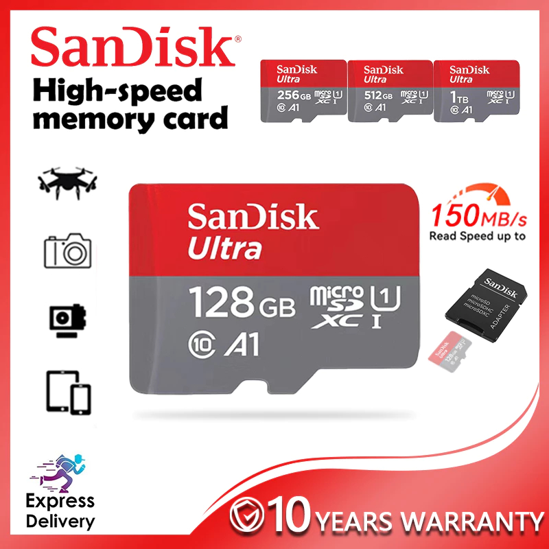 SanDisk Ultra Extreme PRO 1TB 512 256 128GB 64 32 16 Micro Memory SD ...