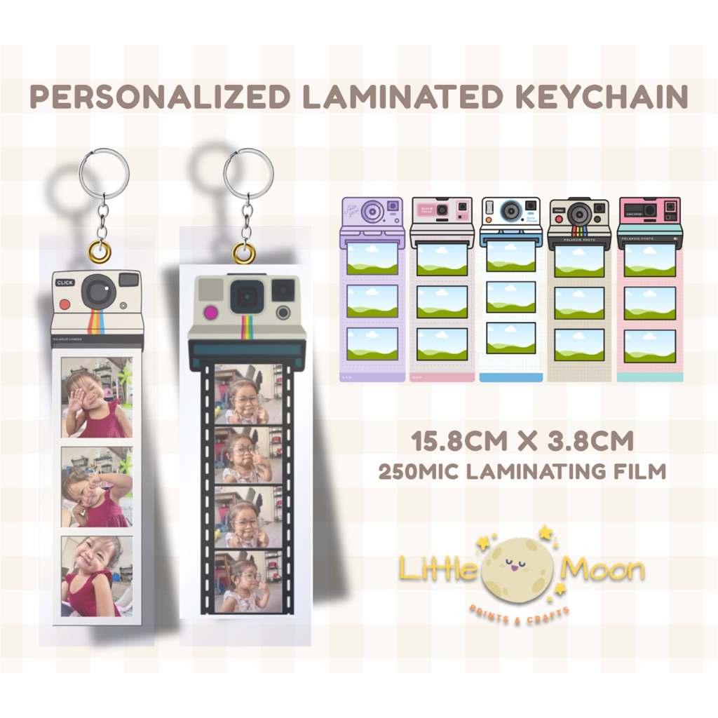 CUSTOMIZED PHOTO FILM STRIP KEYCHAIN (LAMINATED) | Shopee Philippines