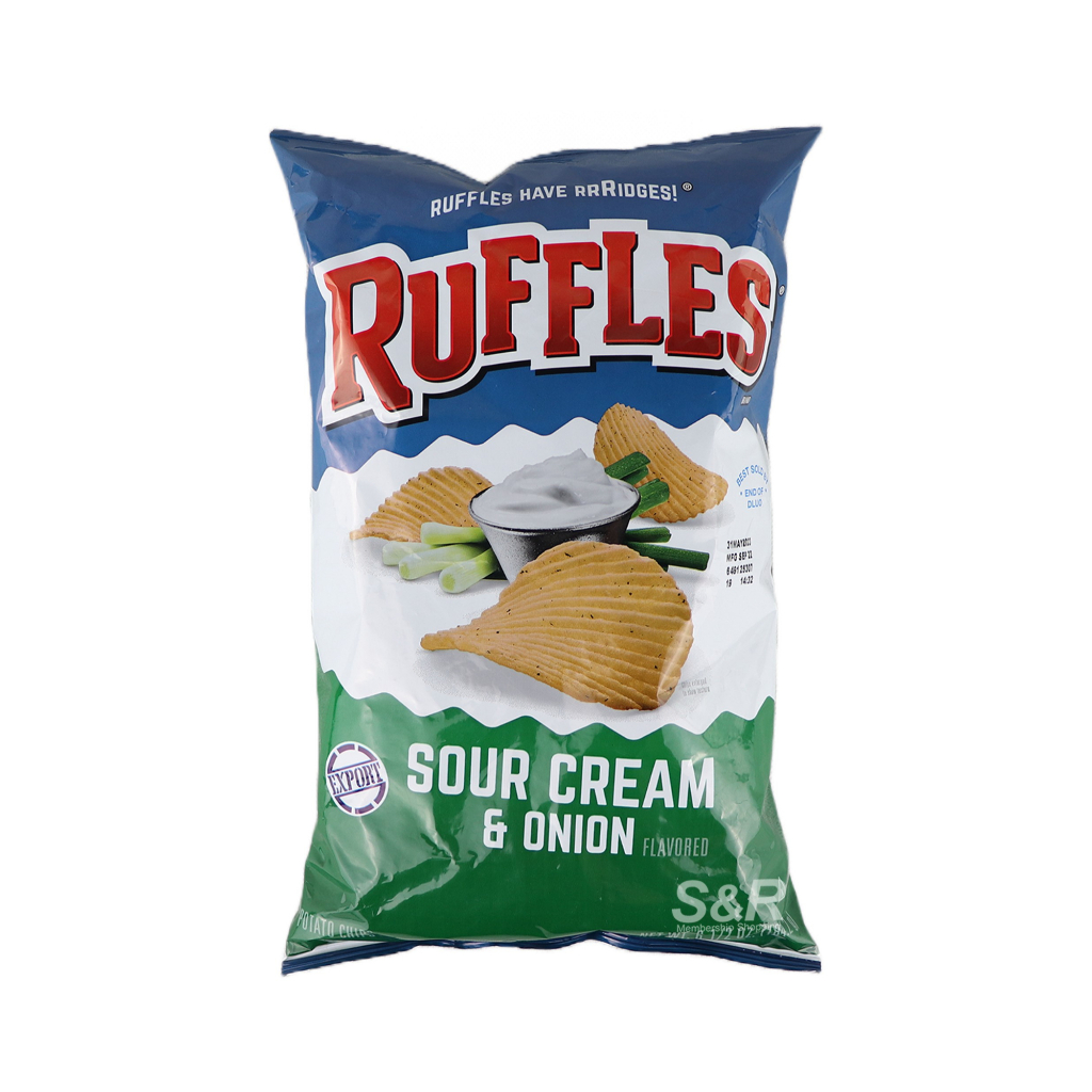 Ruffles Sour Cream & Onion Potato Chips 184g | Shopee Philippines