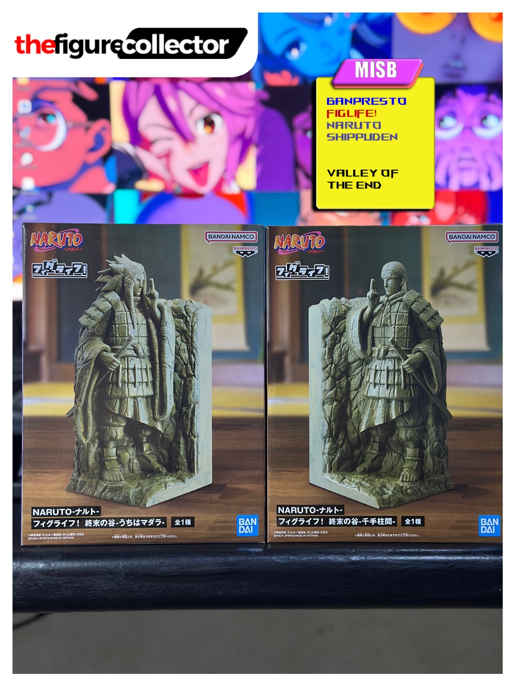 NARUTO FIGLIFE MADARA + HARASHIMA SET [Authentic] BANPRESTO FigLife ...