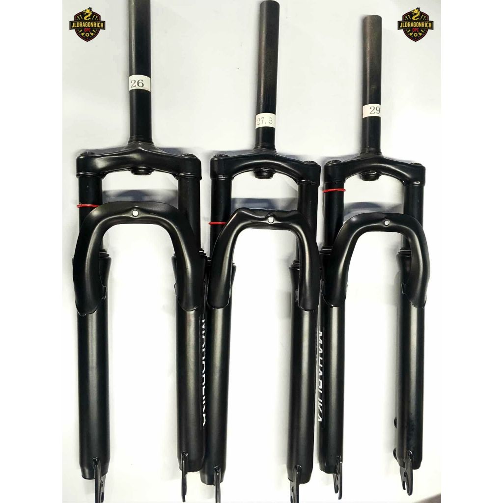 Bicycle Fork Maharlika Size #27.5 Air Suspension Fork Black | Shopee ...