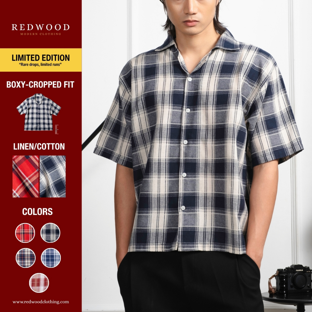 Redwood Vintage Cropped Shirt | Shopee Philippines