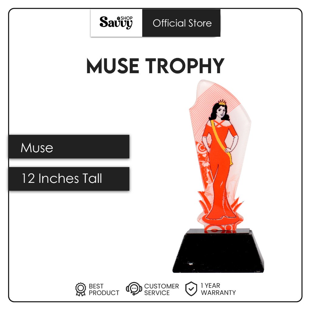 HEEVIN Trophy Muse - Awarding Trophy Muse 6, 8, 10, 12 Inches Height-SS ...