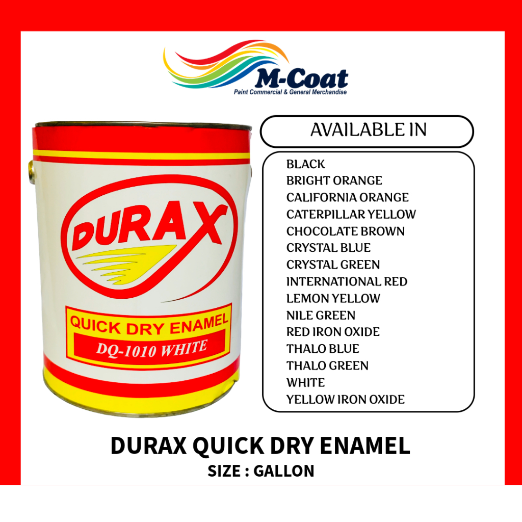 Durax Quick Dry Enamel 4 Liters | Shopee Philippines