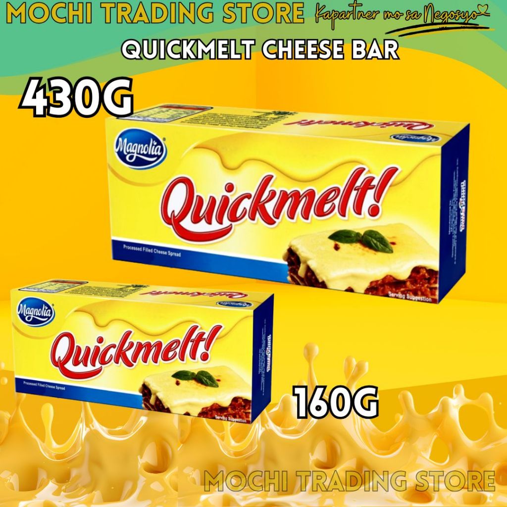 Quickmelt Cheese Bar 160g / 430g Smooth, Creamy, and Perfect for ...