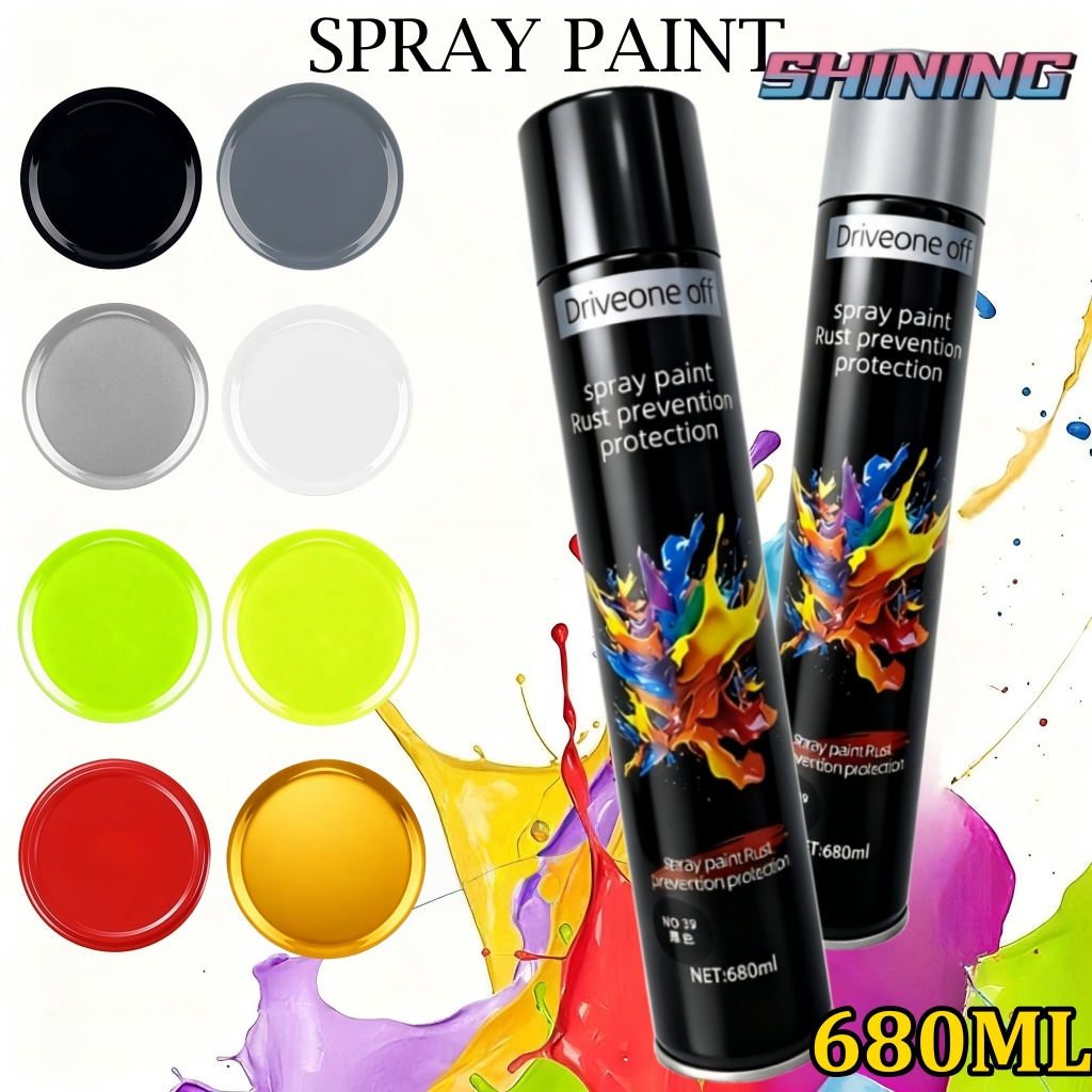 【680ml】Acrylic Spray Paint – 99% Spray Efficiency/ Dries in 3 Minutes ...