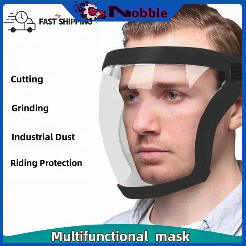 Transparent Full Fcae Mask Face shield Acrylic Anti Fog Dustproof ...