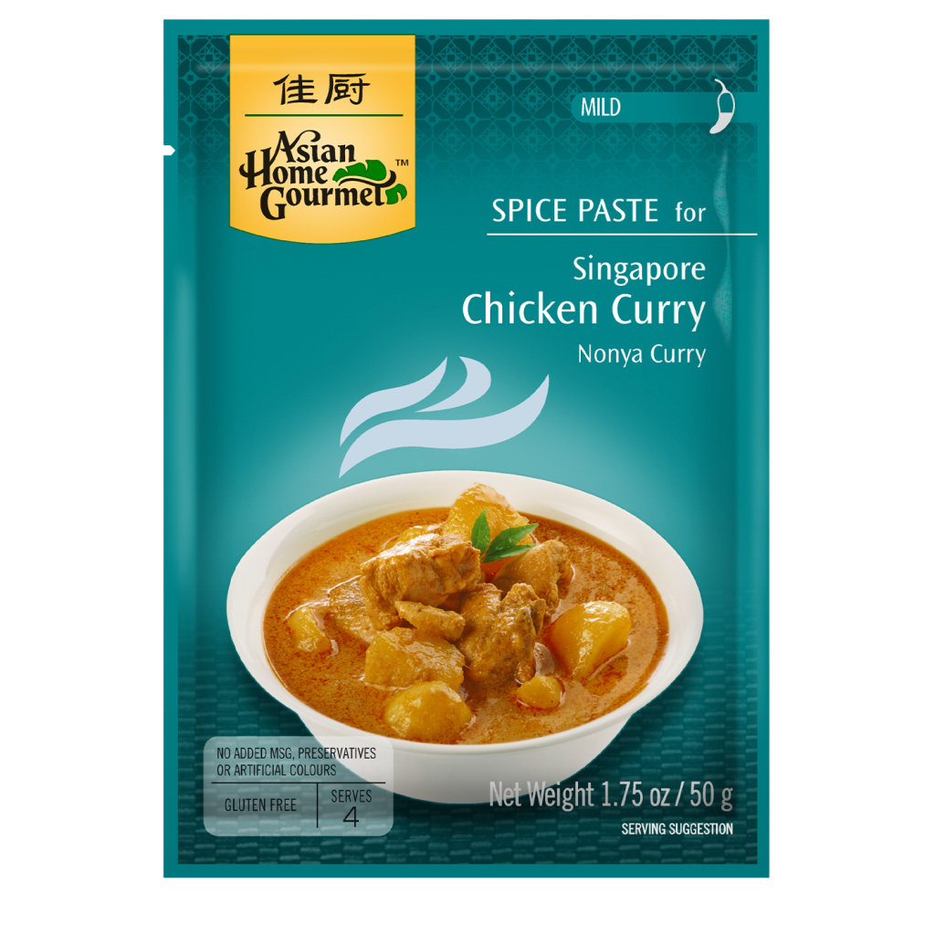 Asian Home Gourmet Spice Paste - Singapore Chicken Curry 50g | Shopee ...