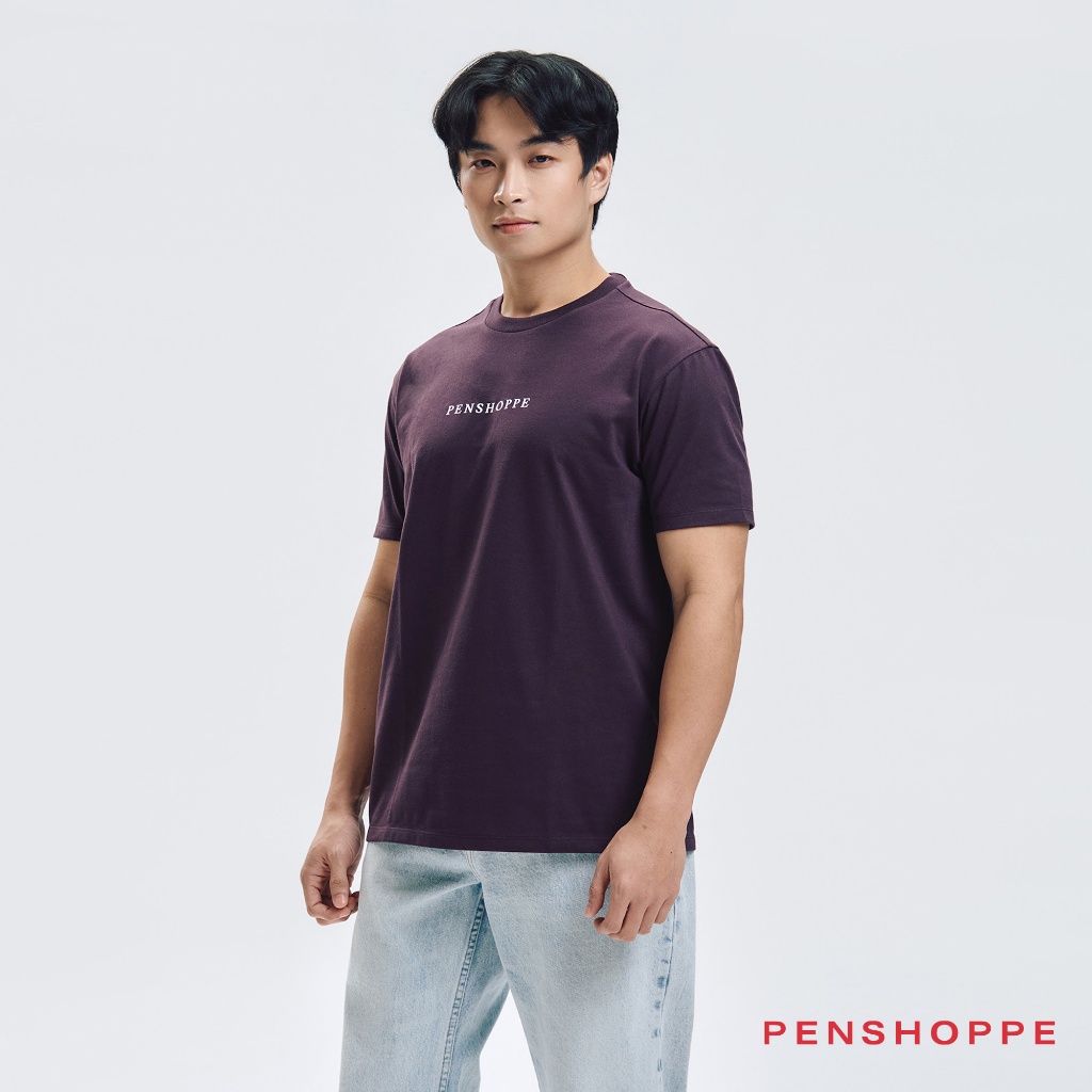 Penshoppe Essentials Relaxed T-Shirt For Men [Tshirt, T shirt] | Shopee ...