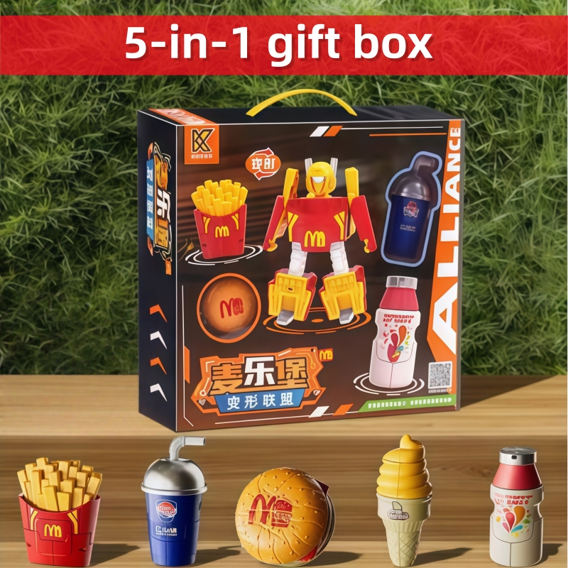 【Best Christmas gift】5-in-1 set Transformers robot toys for kids DIY ...