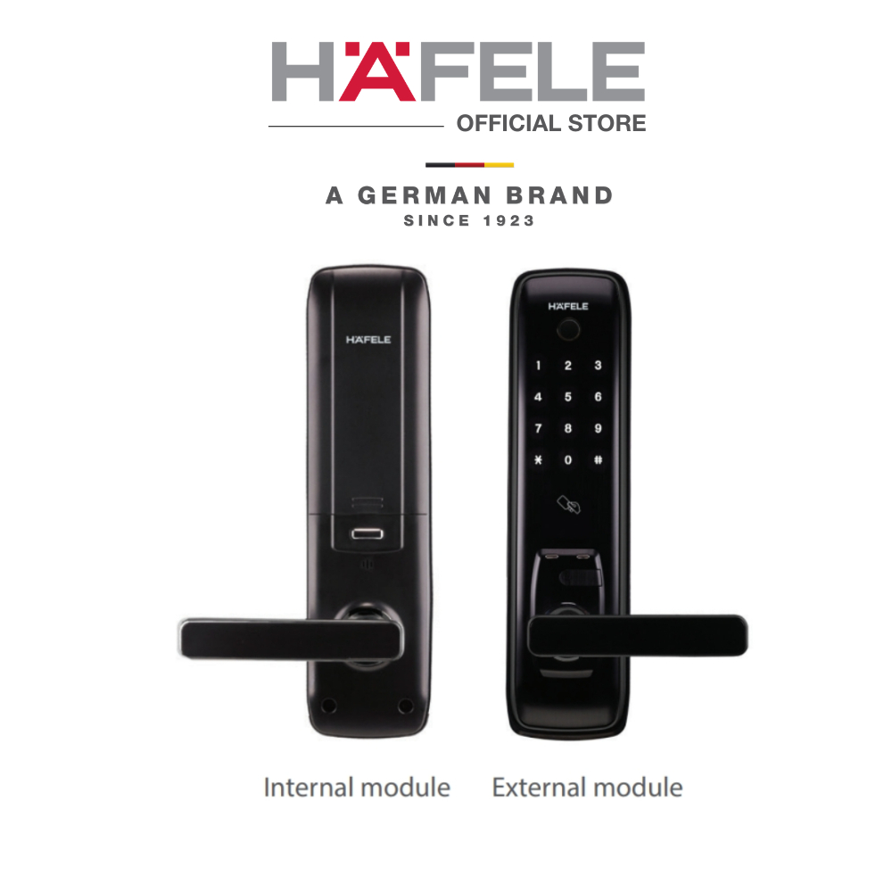 Hafele Electronic Lever Lockset - EL7800 (PIN code, Key card and ...