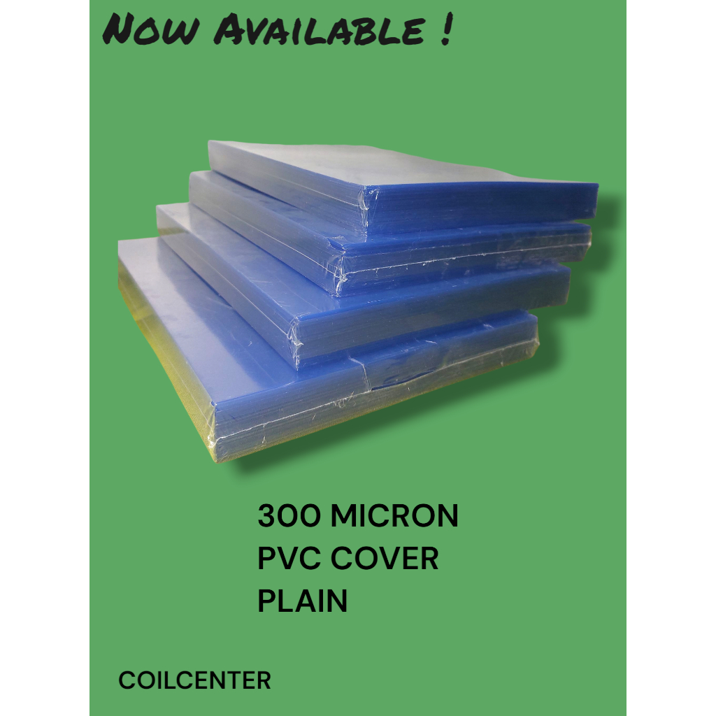 PVC COVER PLAIN 300 MICRONS PER REAM COILCENTER | Shopee Philippines