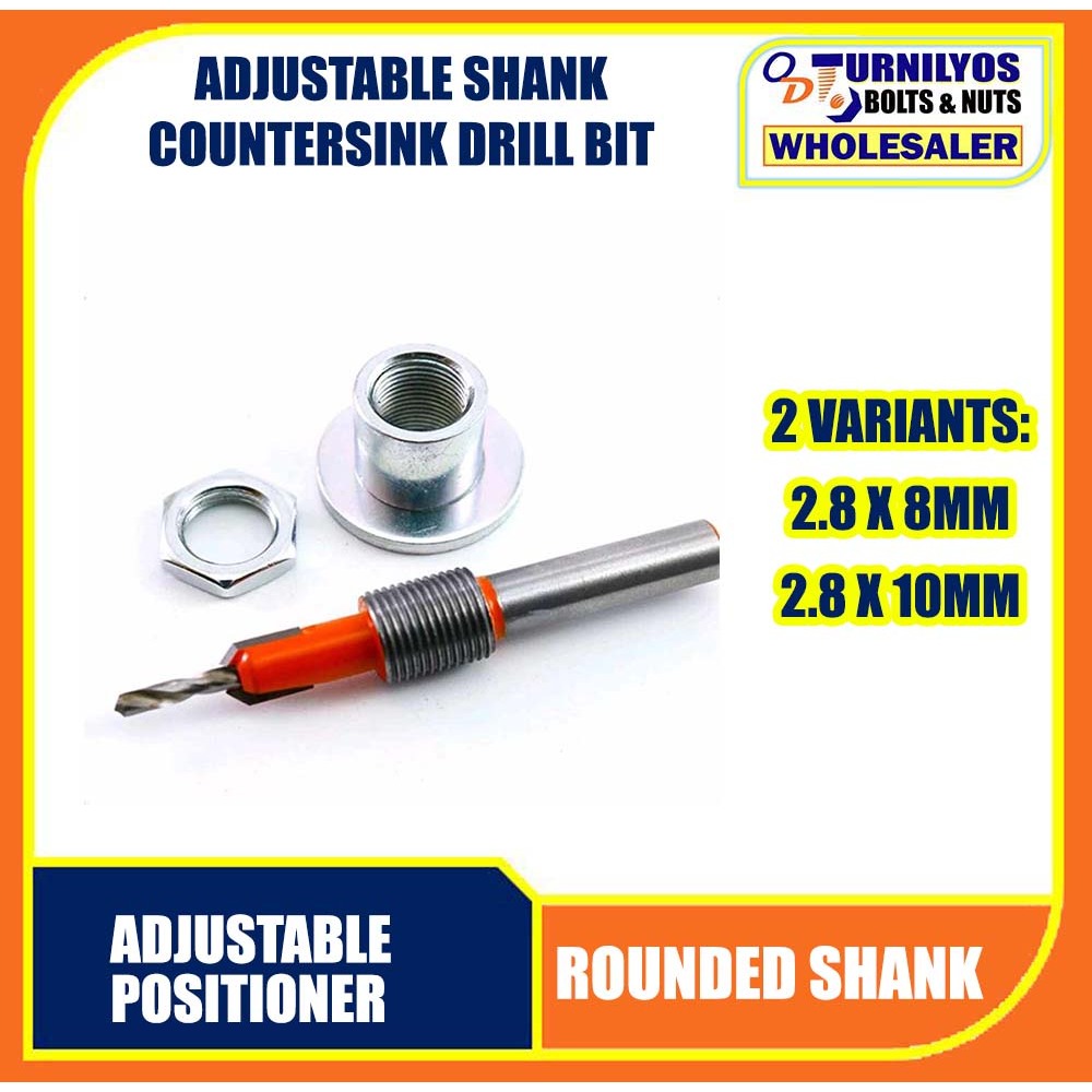 ADJUSTABLE COUNTERSINK DRILL BIT 8MM OR 10MM FOR WOOD | Shopee Philippines