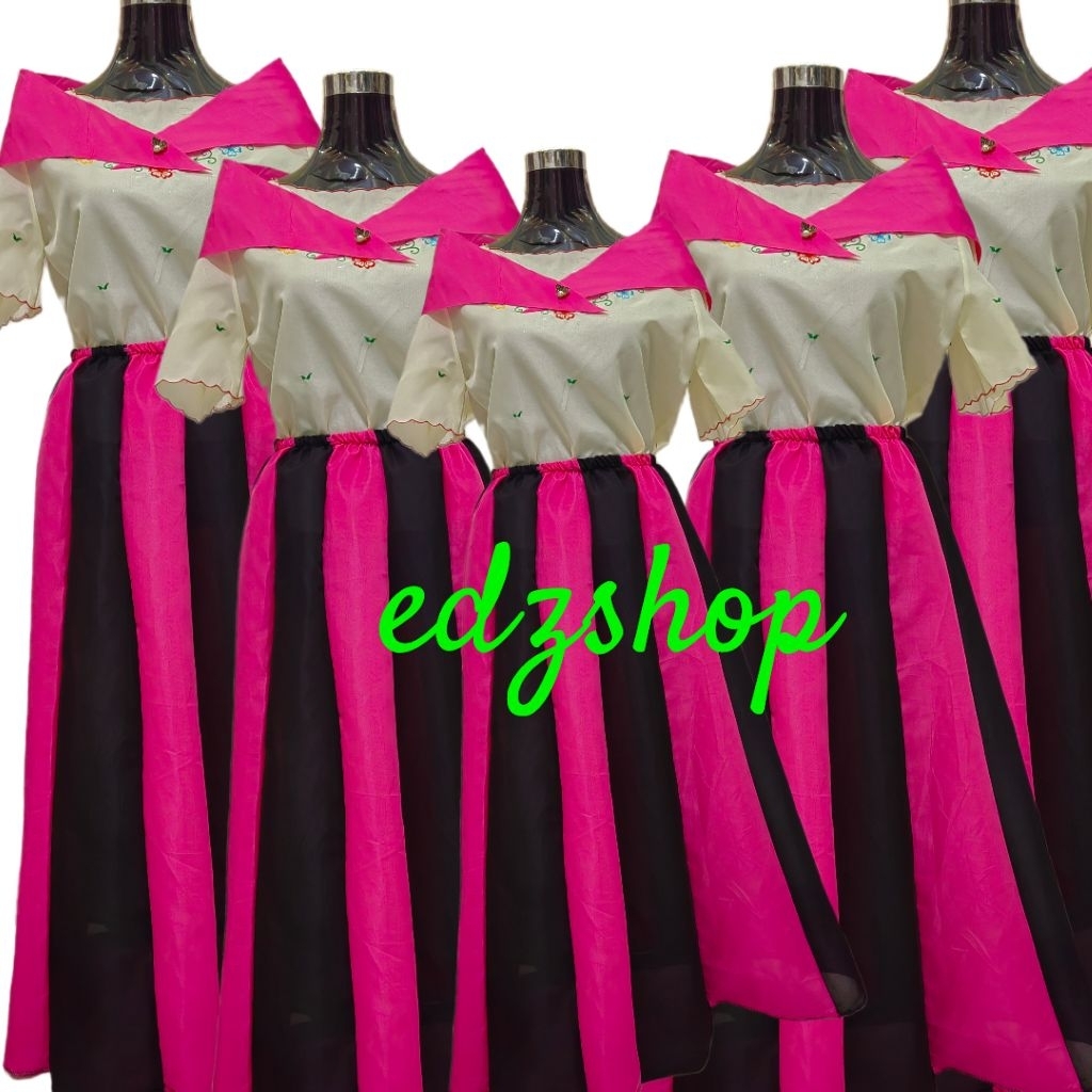 maria clara filipiniana costume buwan ng wika.kods to adult | Shopee ...