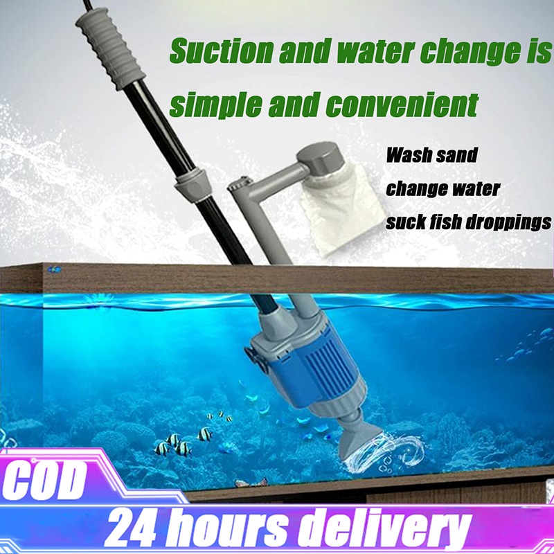 Electric Water Changer 28W Pump Fish Tank Sand/Gravel Cleaner Fish ...