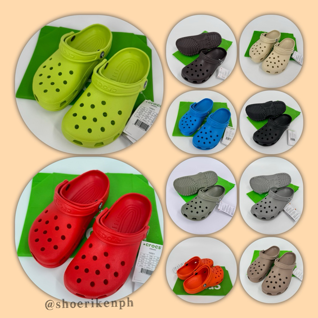 Crcs Classic Clogs Sandals For Men And Women With Ecobag OG2 | Shopee ...