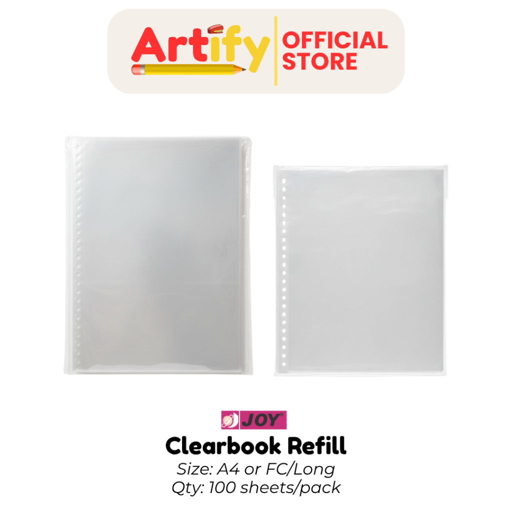 Joy Clearbook Refill 100s A4/Short and Long | Shopee Philippines