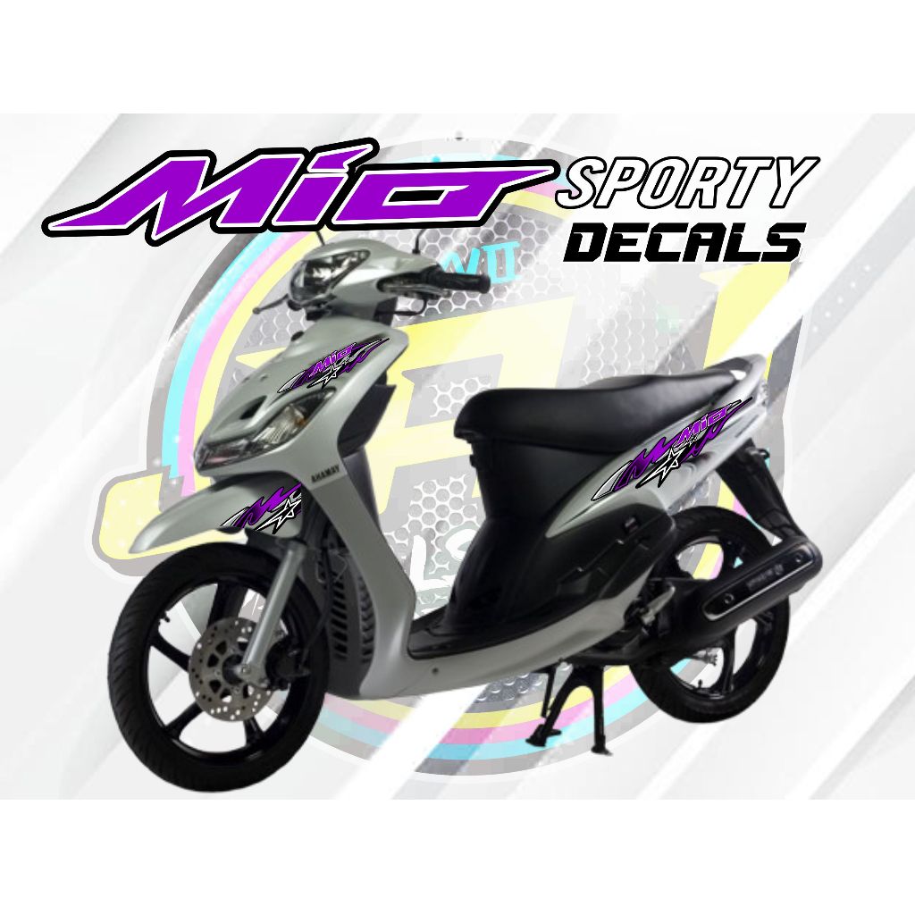 Mio Sporty CURVE indo style Decals - High Quality Sticker | Shopee ...