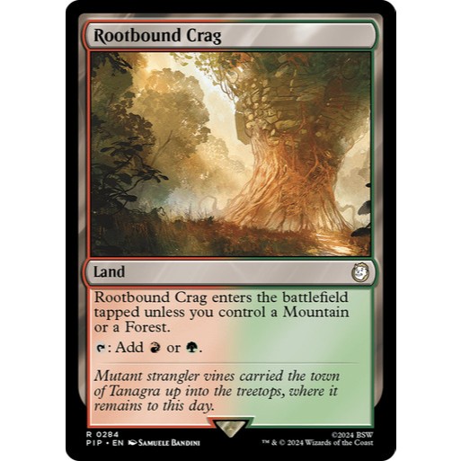 Rootbound Crag PIP Fallout Commander MTG Magic The Gathering | Shopee ...