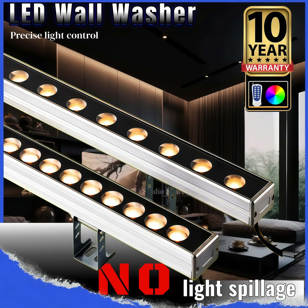 Ultra-Thin Recessed LED Wall Washer RGB & Warm White 220V Energy Saving ...