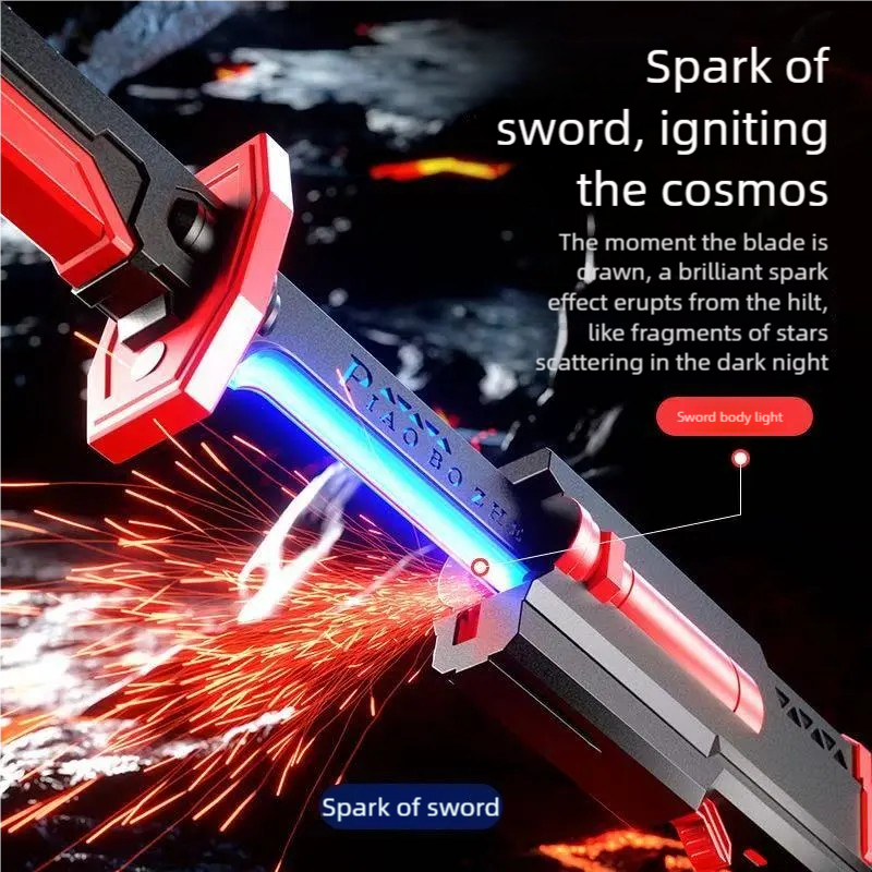 100% Safe Spark Lightsaber for Kids: Pull-String Fun with Lights ...