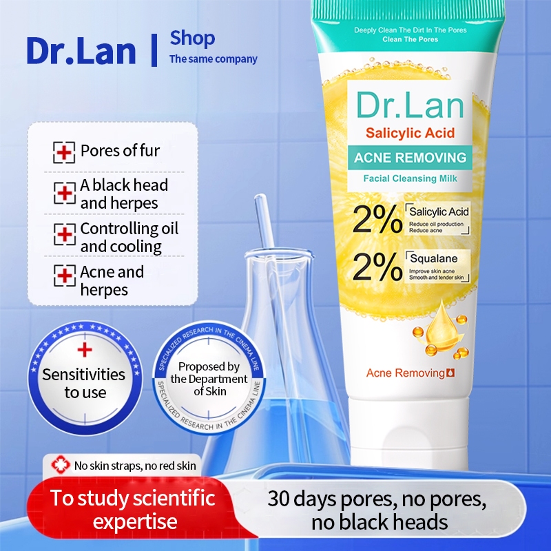 Dr.Lan Salicylic Acid Anti-acneFacialCleanser Oil Control Brightening ...