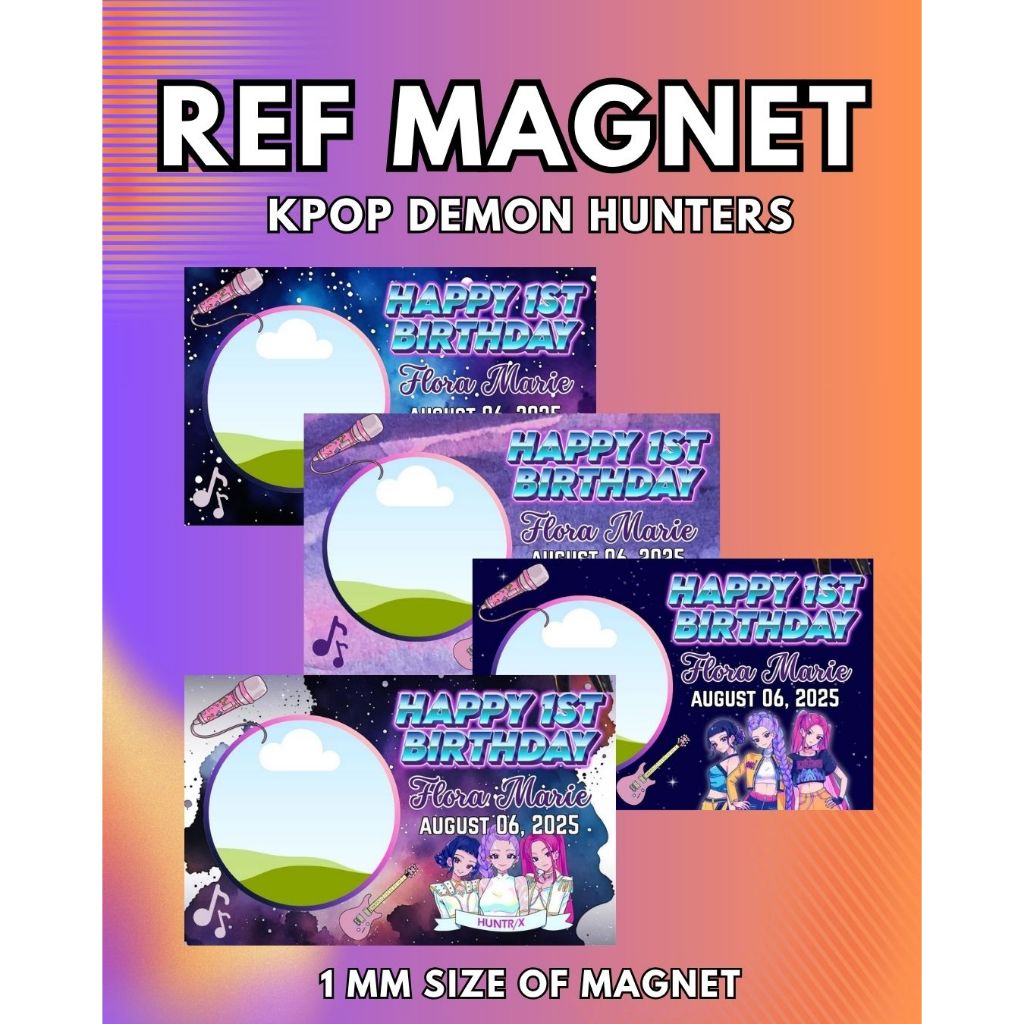 Ref magnet kpop demon hunters/ free layout | Shopee Philippines