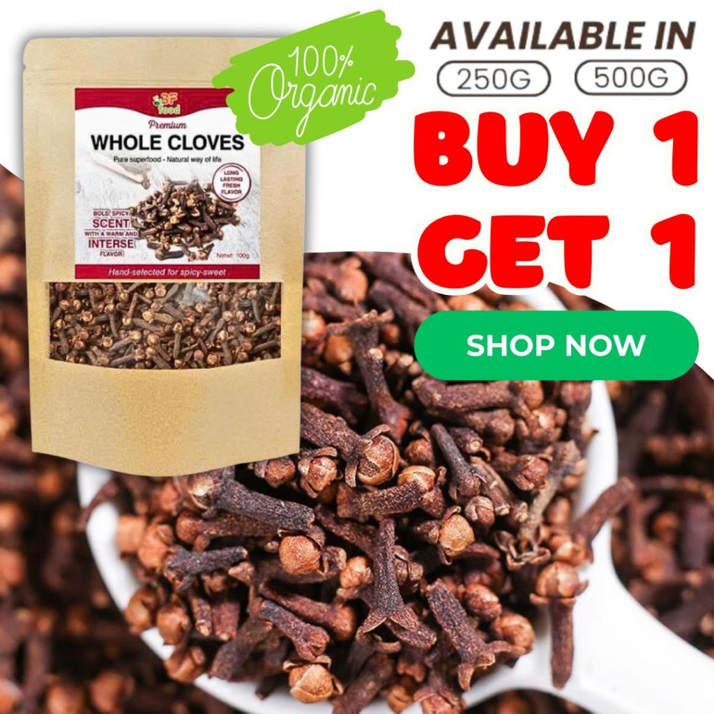 BUY 1 GET 1/ORGANIC - Indian Whole Cloves (Pako/Clavo) 50g and 100g ...