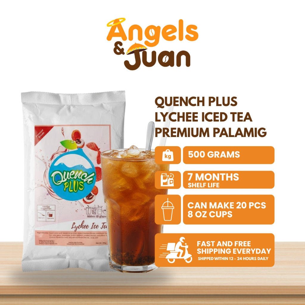 Quench Plus Lychee Premium Palamig Juice Powder Mix 500g | Shopee ...