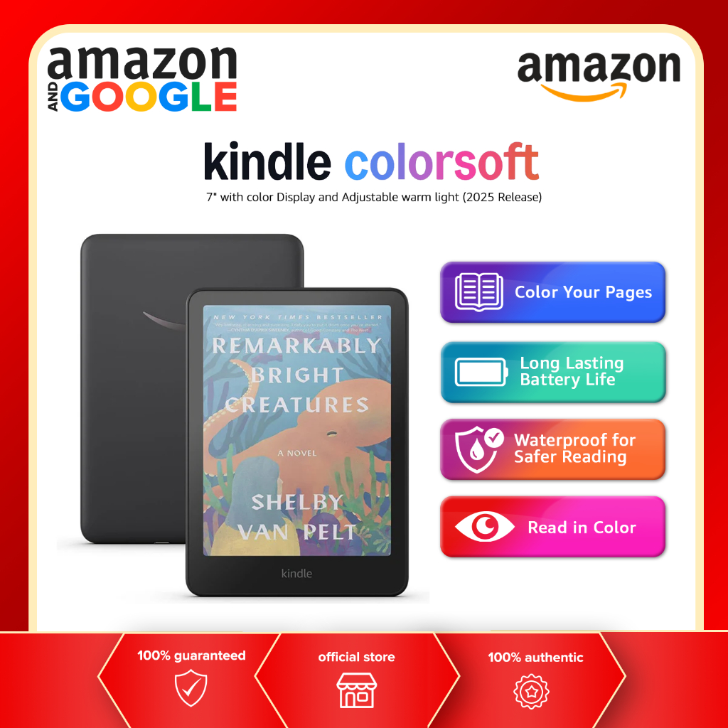 Amazon Kindle Colorsoft E-reader 7" with color Display and Adjustable ...