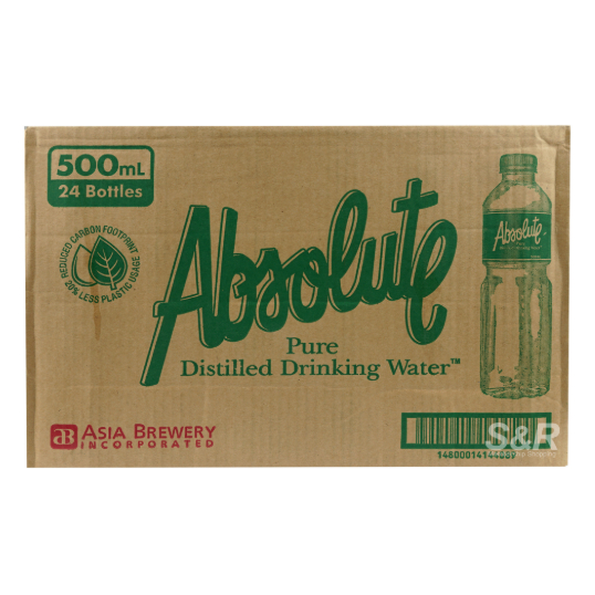 Absolute Pure Distilled Drinking Water 24 bottles | Shopee Philippines
