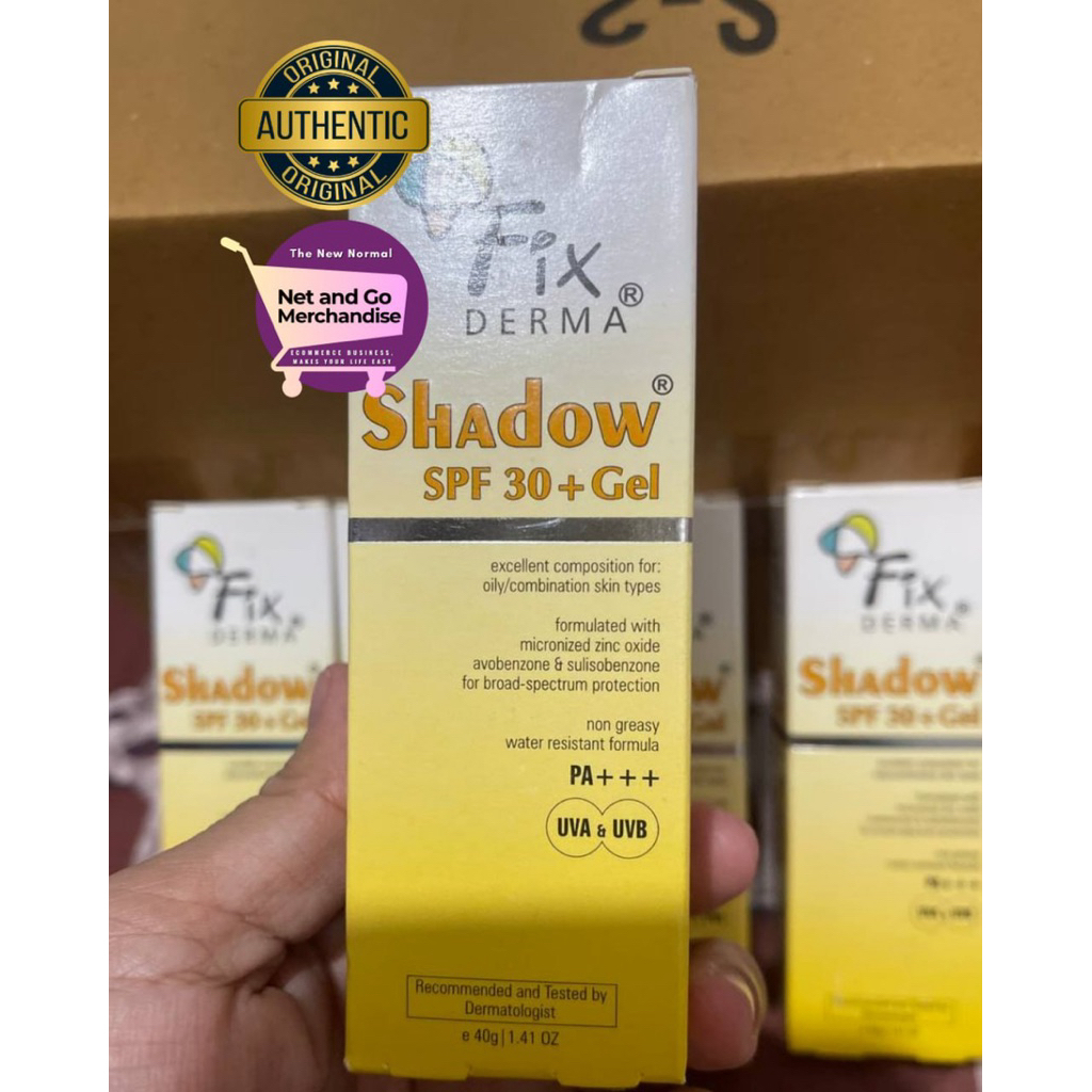 Fix Derma Shadow-ORIGINAL SPF 30+ sunblock / sunscreen Gel acne prone ...