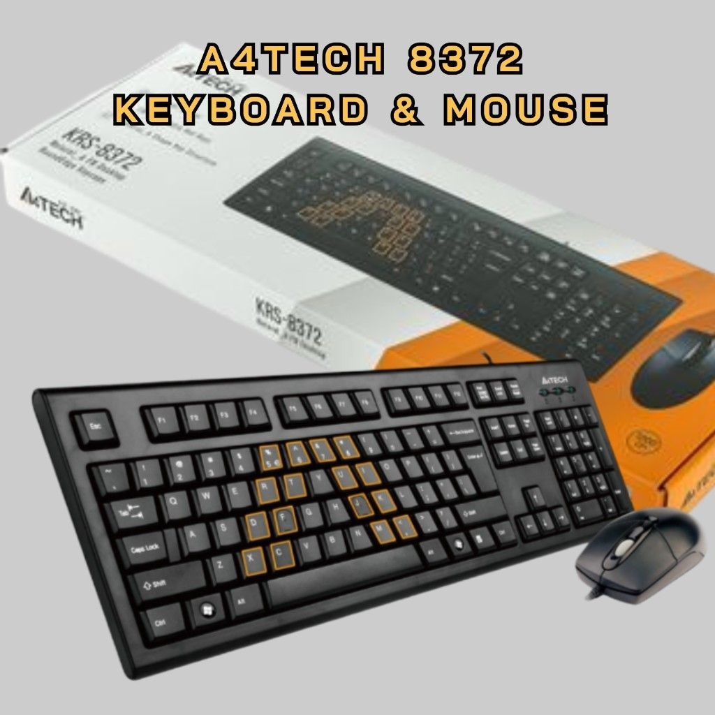 A4TECH 8372 KEYBOARD AND MOUSE SET | Shopee Philippines