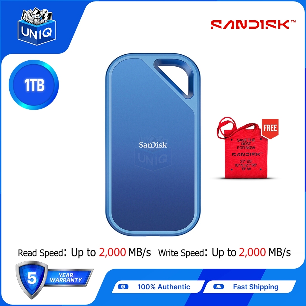 Sandisk Creator Pro Portable SSD ~1TB (SDSSDE81C-1T00-G25) with FREE ...