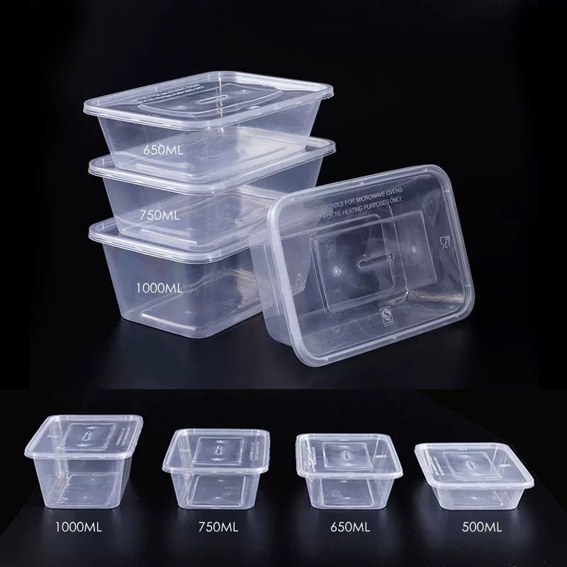 30PCS Food Container Stackable Microwave Safe Plastic Fast Food Box ...