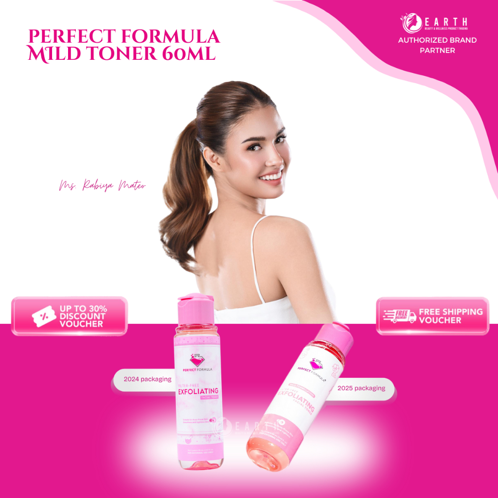 Perfect Formula 𝗙𝗶𝗹𝘁𝗲𝗿-𝗙𝗿𝗲𝗲 𝗘𝘅𝗳𝗼𝗹𝗶𝗮𝘁𝗶𝗻𝗴 𝗙𝗮cial 𝗧𝗼𝗻𝗲𝗿 60ML (mild ...