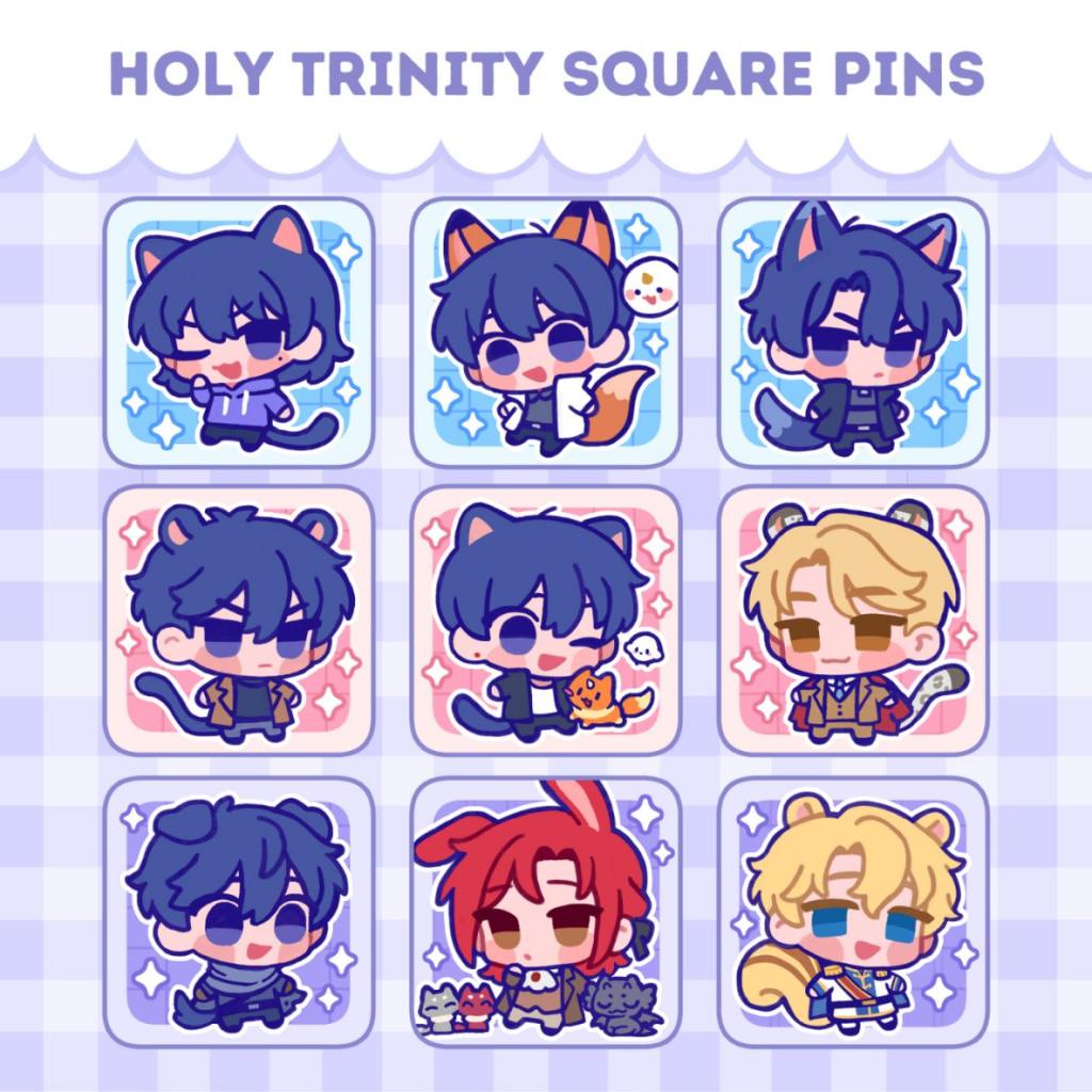 [Kaeriruu} ORV SCLASS TCF - 37mm Square Pin Holy Trinity MC | Shopee ...