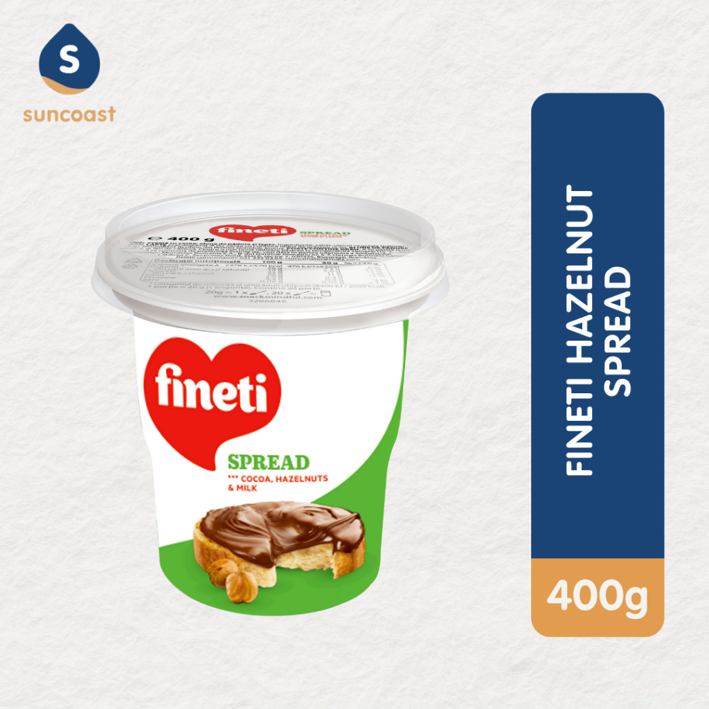 Fineti Hazelnut Spread with Cocoa 400g | Shopee Philippines